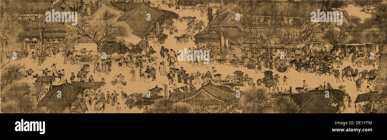 River qingming painting hi-res stock photography and images - Alamy