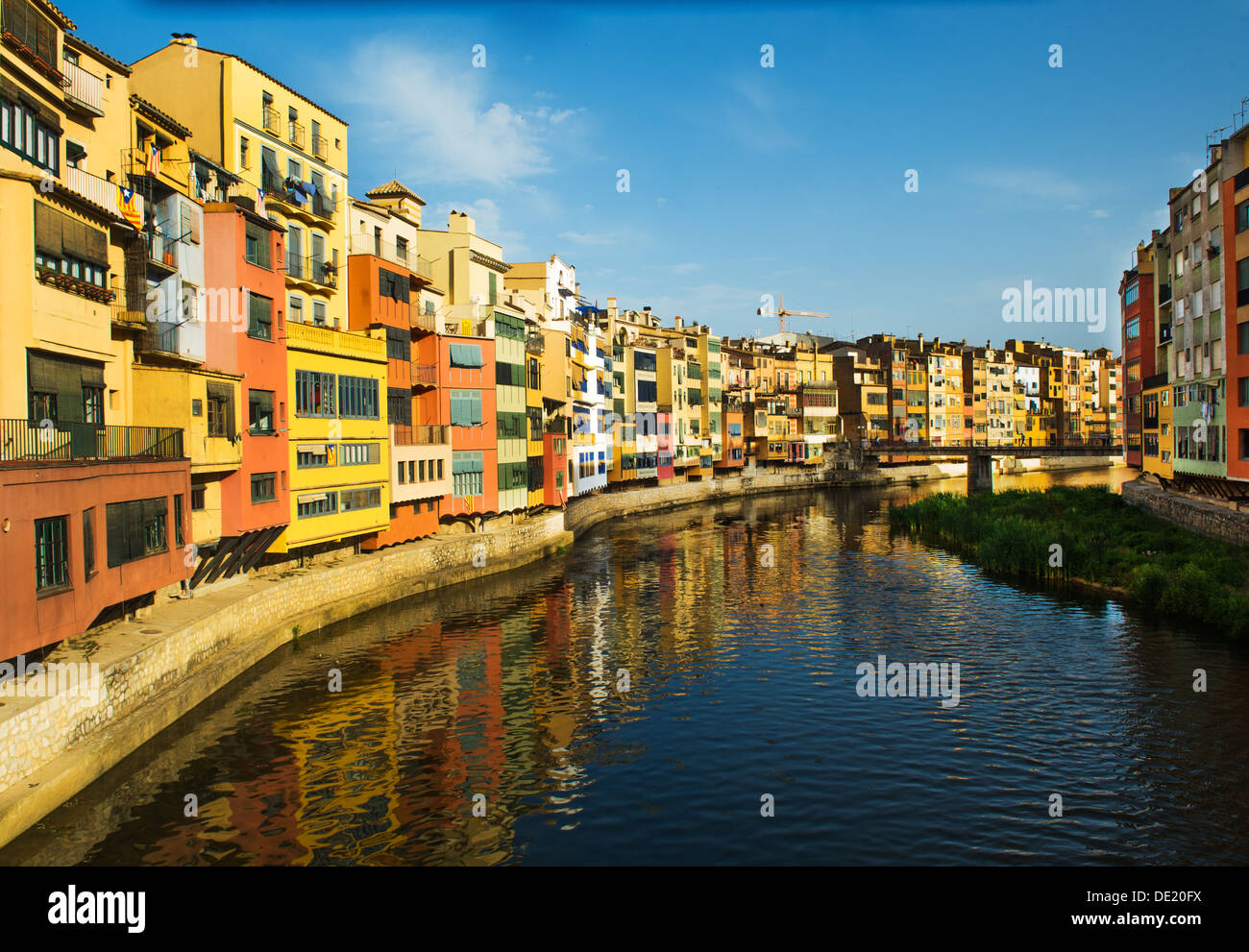 Urban landscape of the city of Girona Stock Photo - Alamy