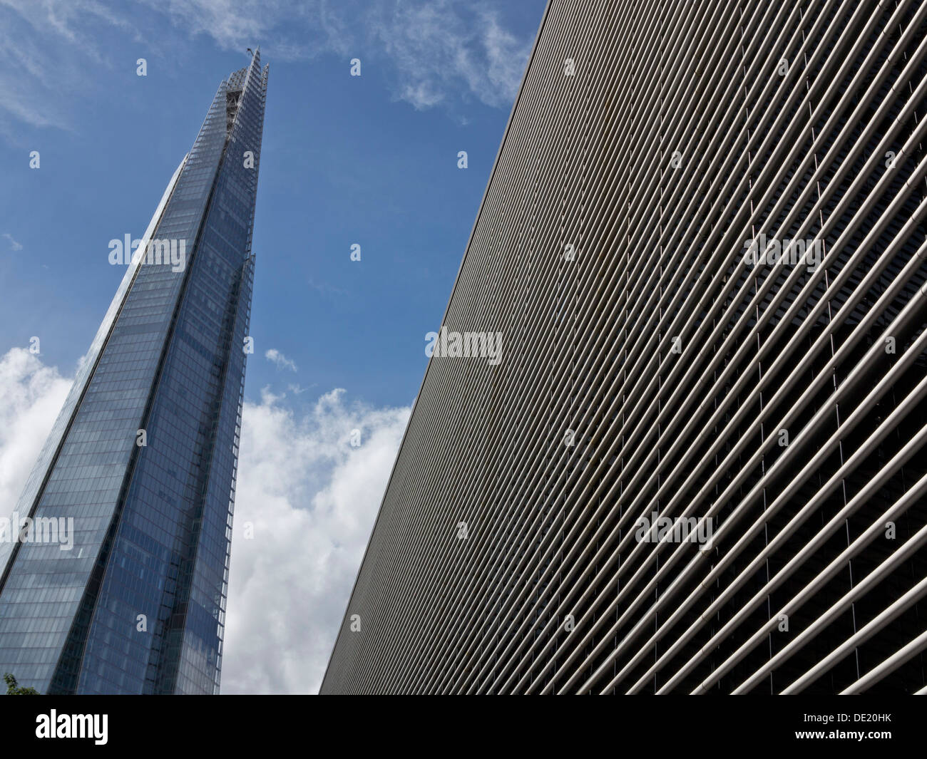 View of the Shard, the tallest building in Europe in London,UK Stock ...