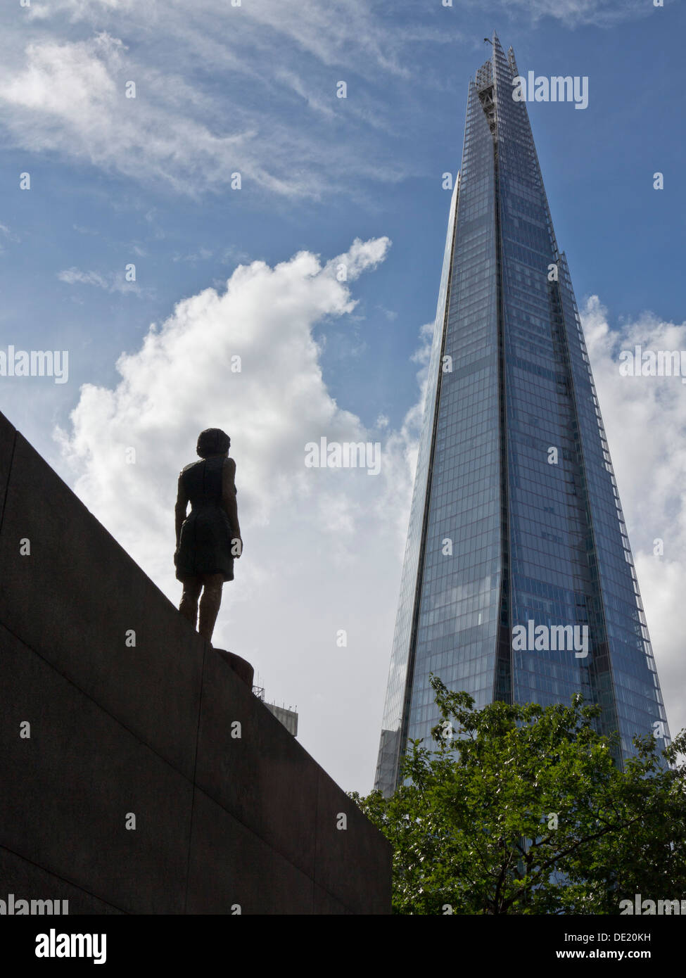View of the Shard, the tallest building in Europe in London,UK Stock ...