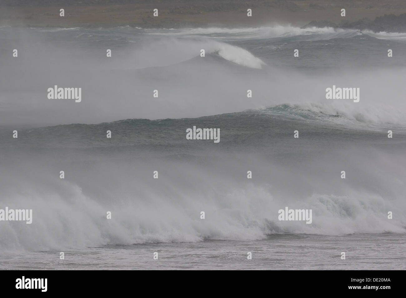 ocean, sea, breakers, surge, breakwater, waves, Brandung, starker ...