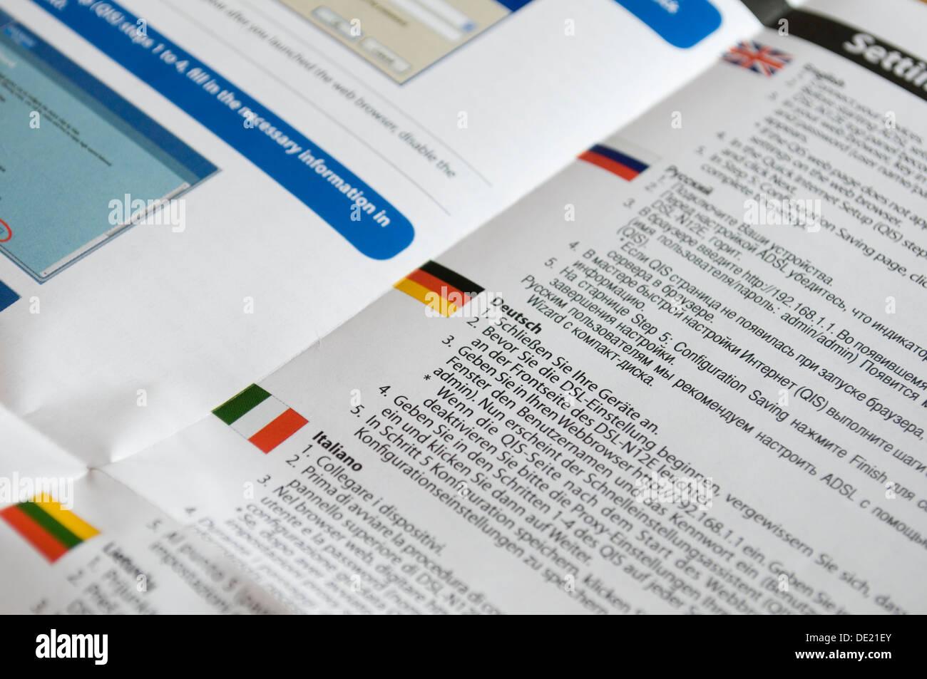 Instructions Manual High Resolution Stock Photography and Images - Alamy