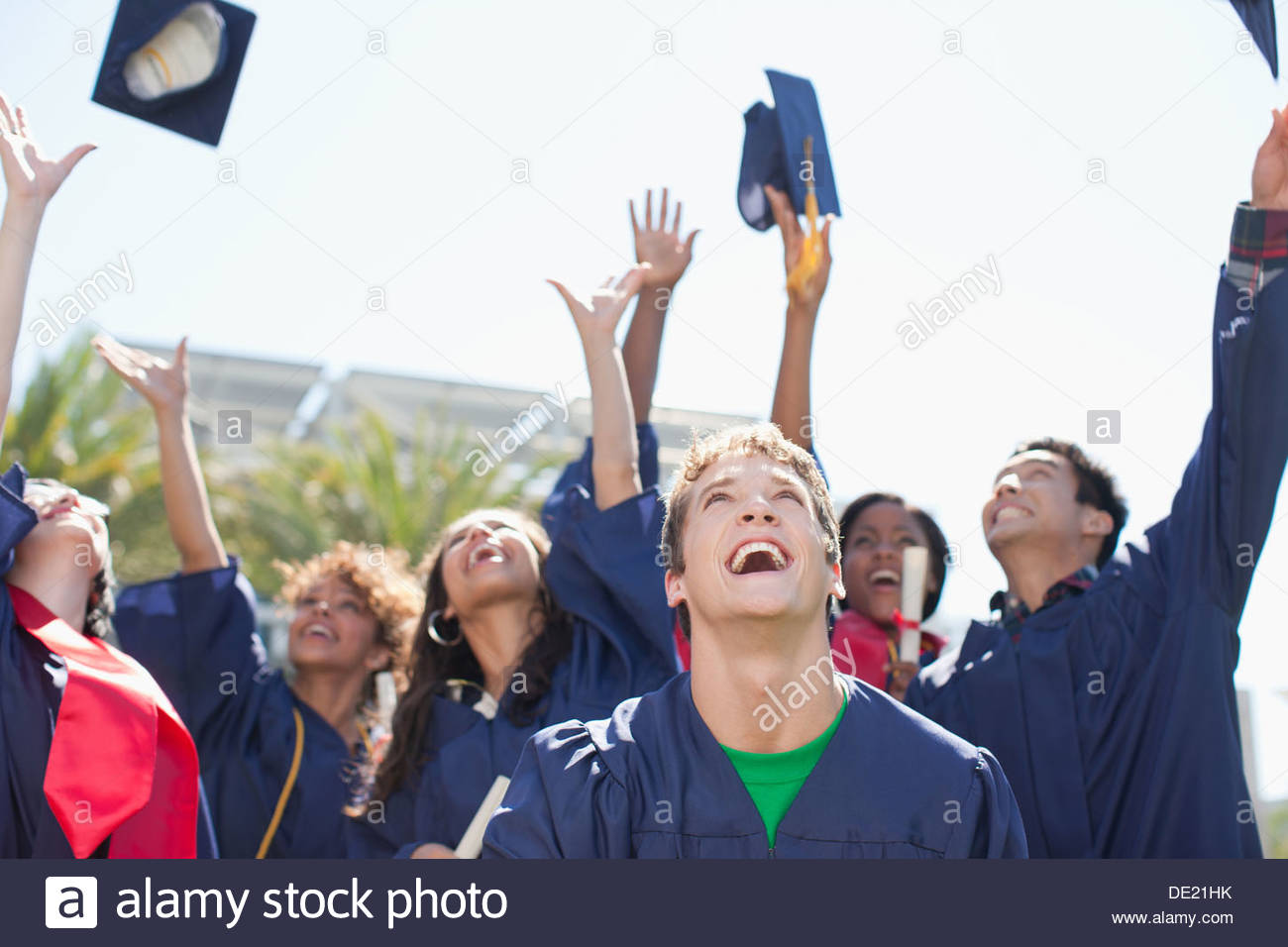 Graduation Caps Stock Photos & Graduation Caps Stock Images - Alamy