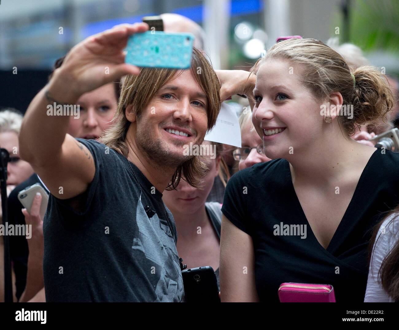 New York, NY. 9th Sep, 2013. Keith Urban on stage for NBC Today Show ...