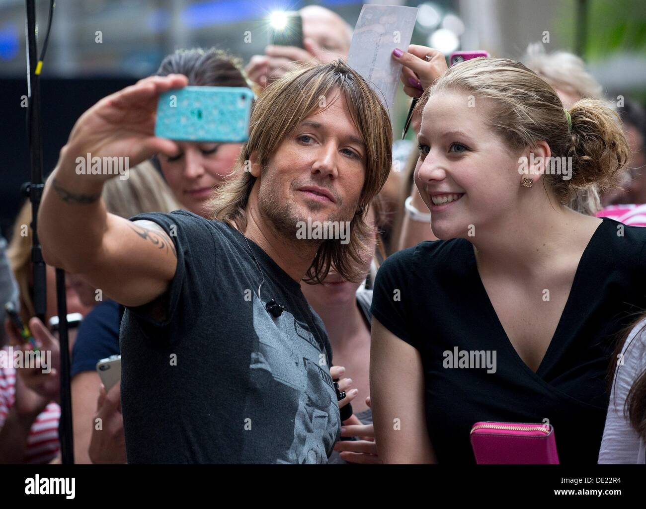 New York, NY. 9th Sep, 2013. Keith Urban on stage for NBC Today Show ...