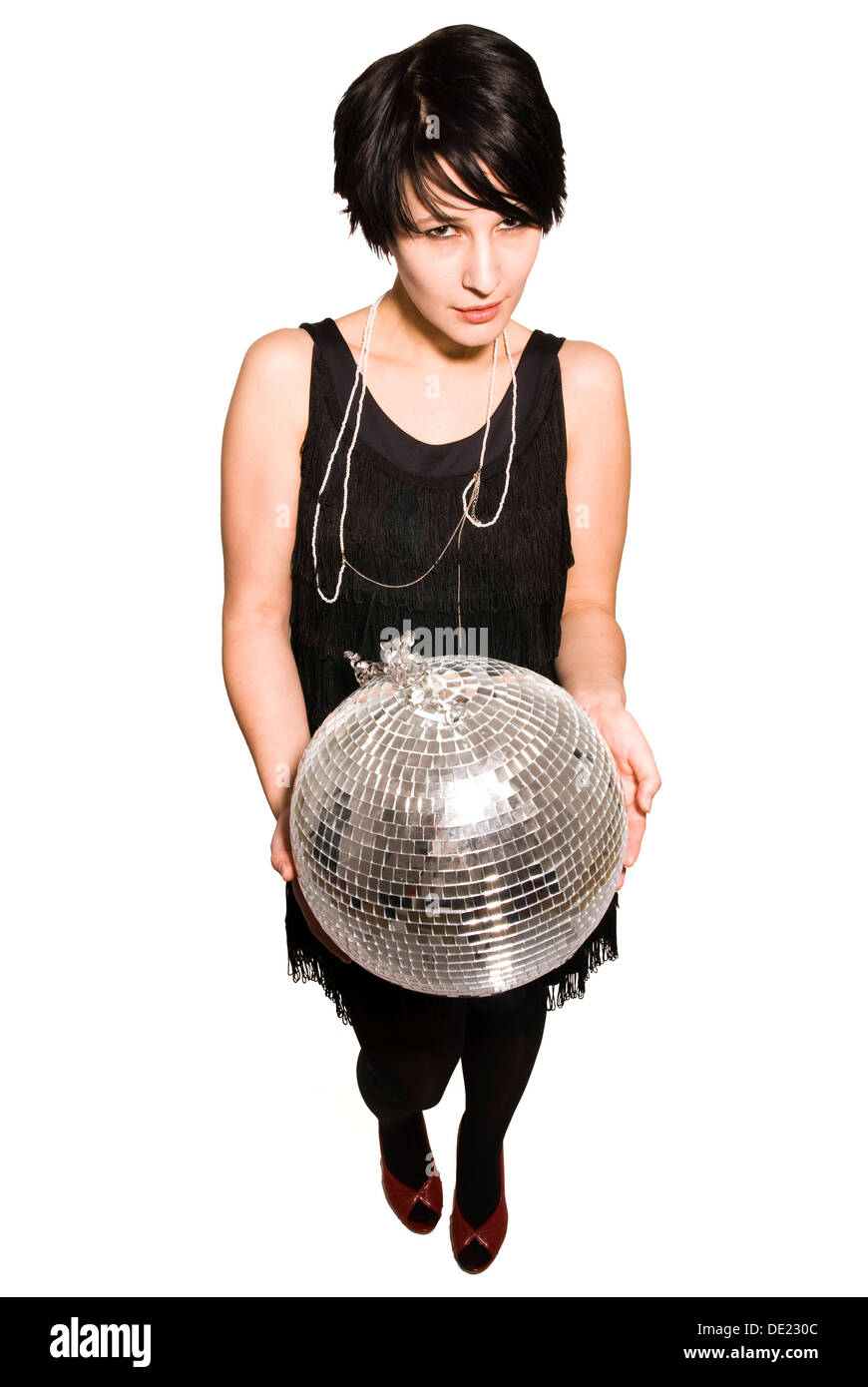 Young female showing hands Cut Out Stock Images & Pictures - Alamy