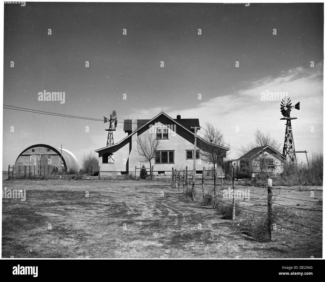 This photograph shows the home of a successful farmer in Haskell County ...