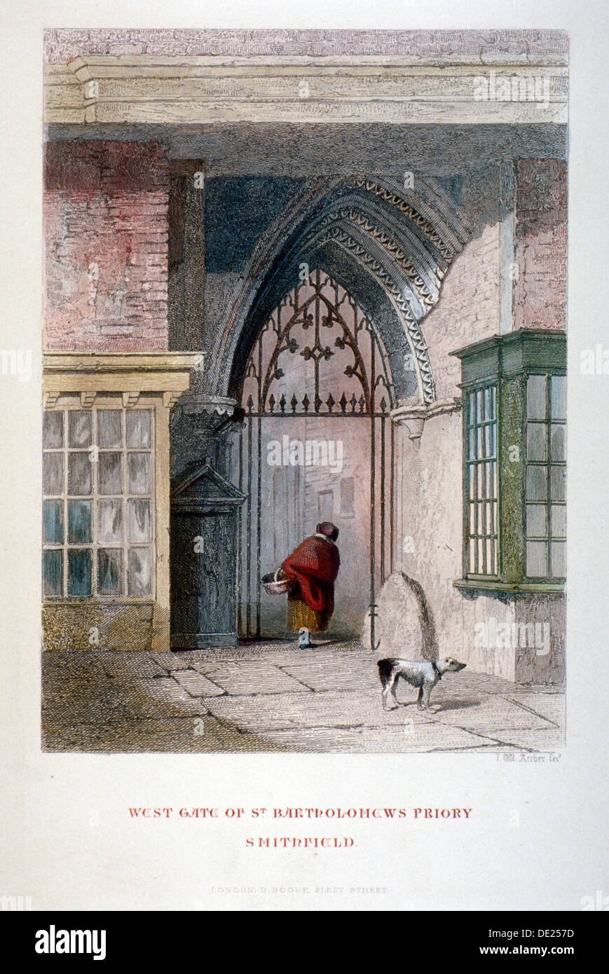 West gate of the old Priory of St Bartholomew-the-great, Smithfield ...