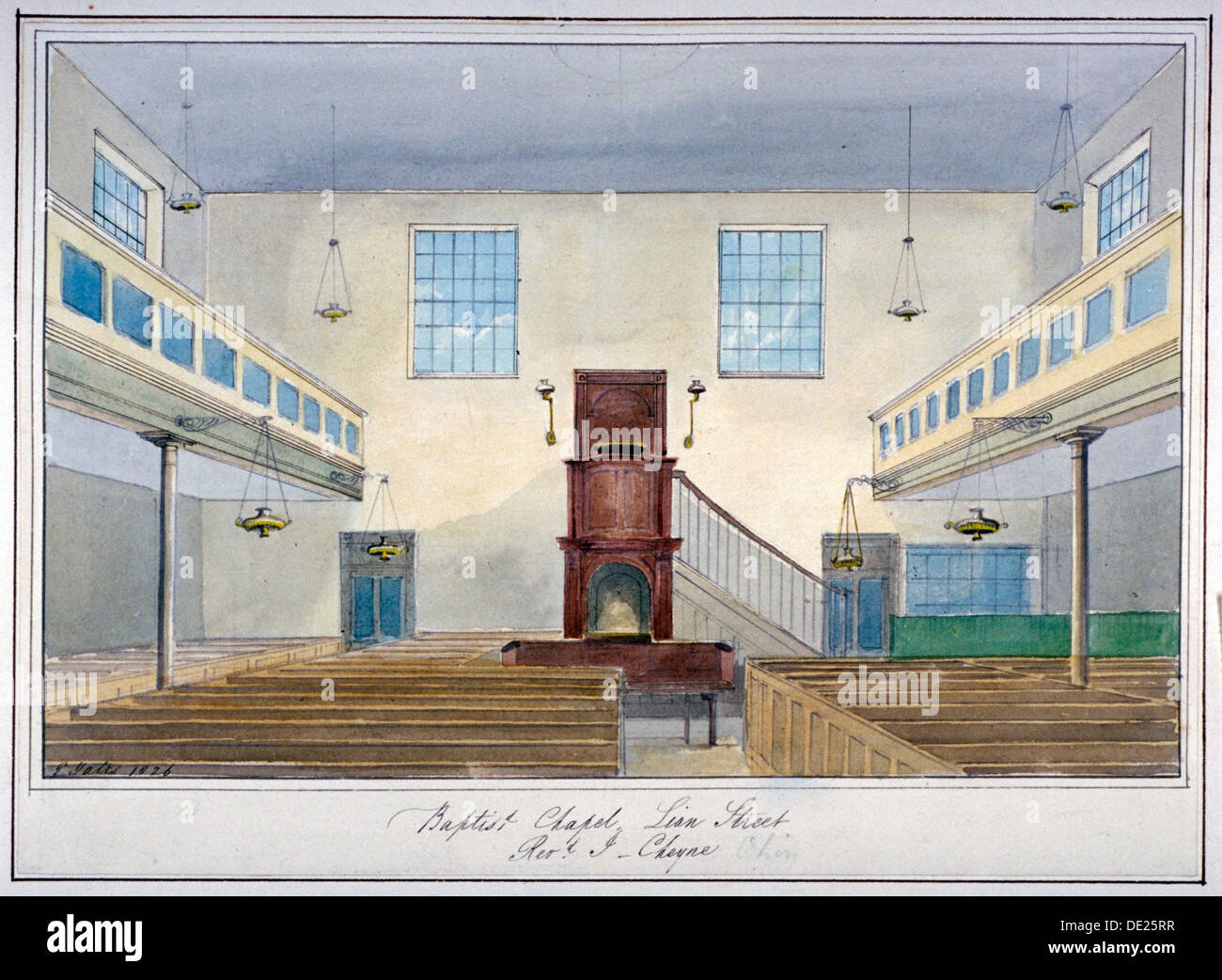 Interior baptist chapel hi-res stock photography and images - Alamy