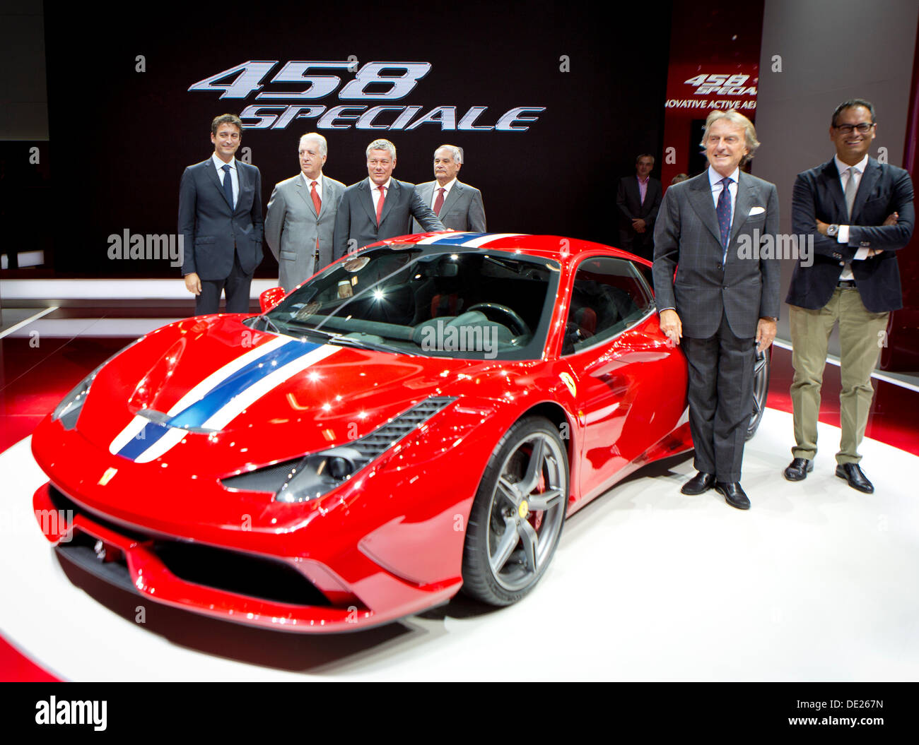 Frankfurt, Germany. 10th Sep, 2013. Ferrari carmaker presented Ferrari ...