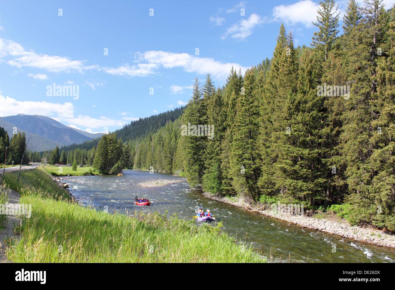 Yellowstone river raft hi-res stock photography and images - Alamy