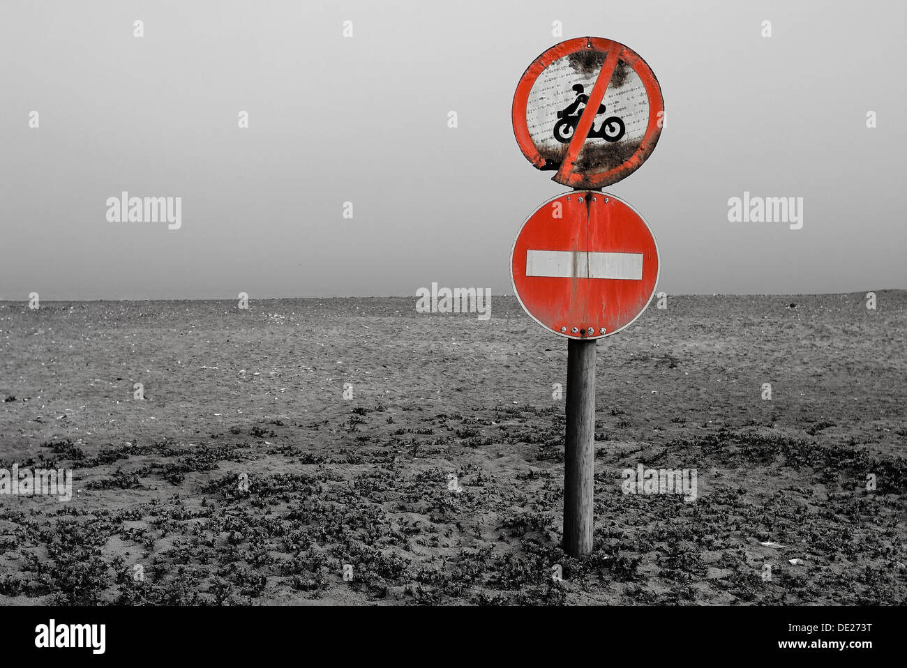 Prohibition signs, Langstrand, Namibia, Africa Stock Photo - Alamy