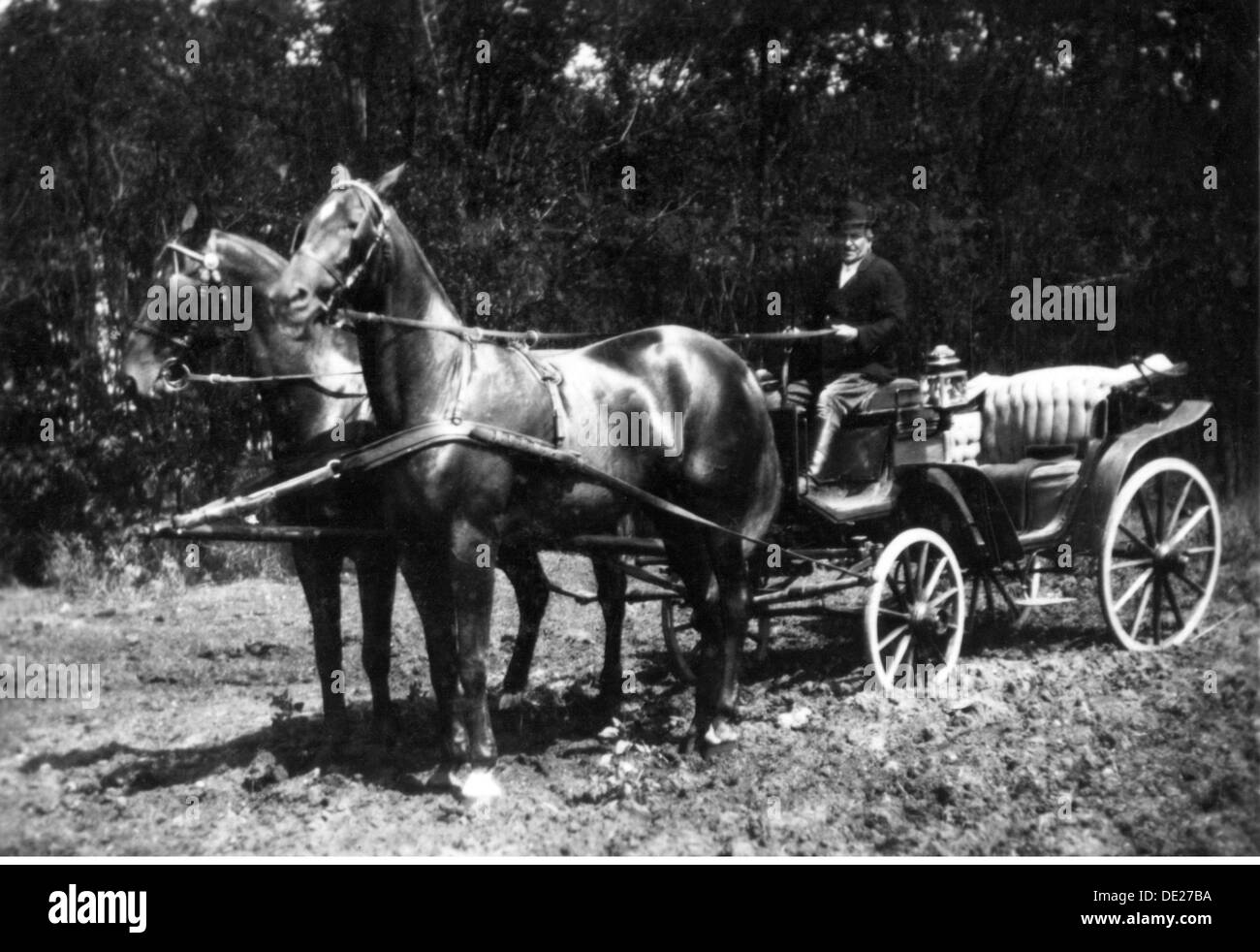 Transport Transportation Carriage Two-horse Coach 1920s 20th Century ...