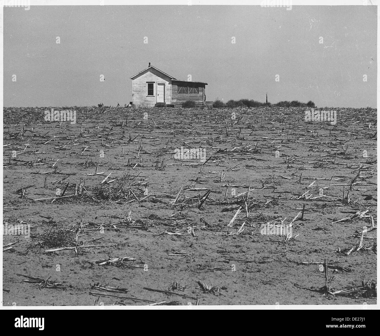 A photograph depicting abandoned houses in Haskell County, Kansas ...