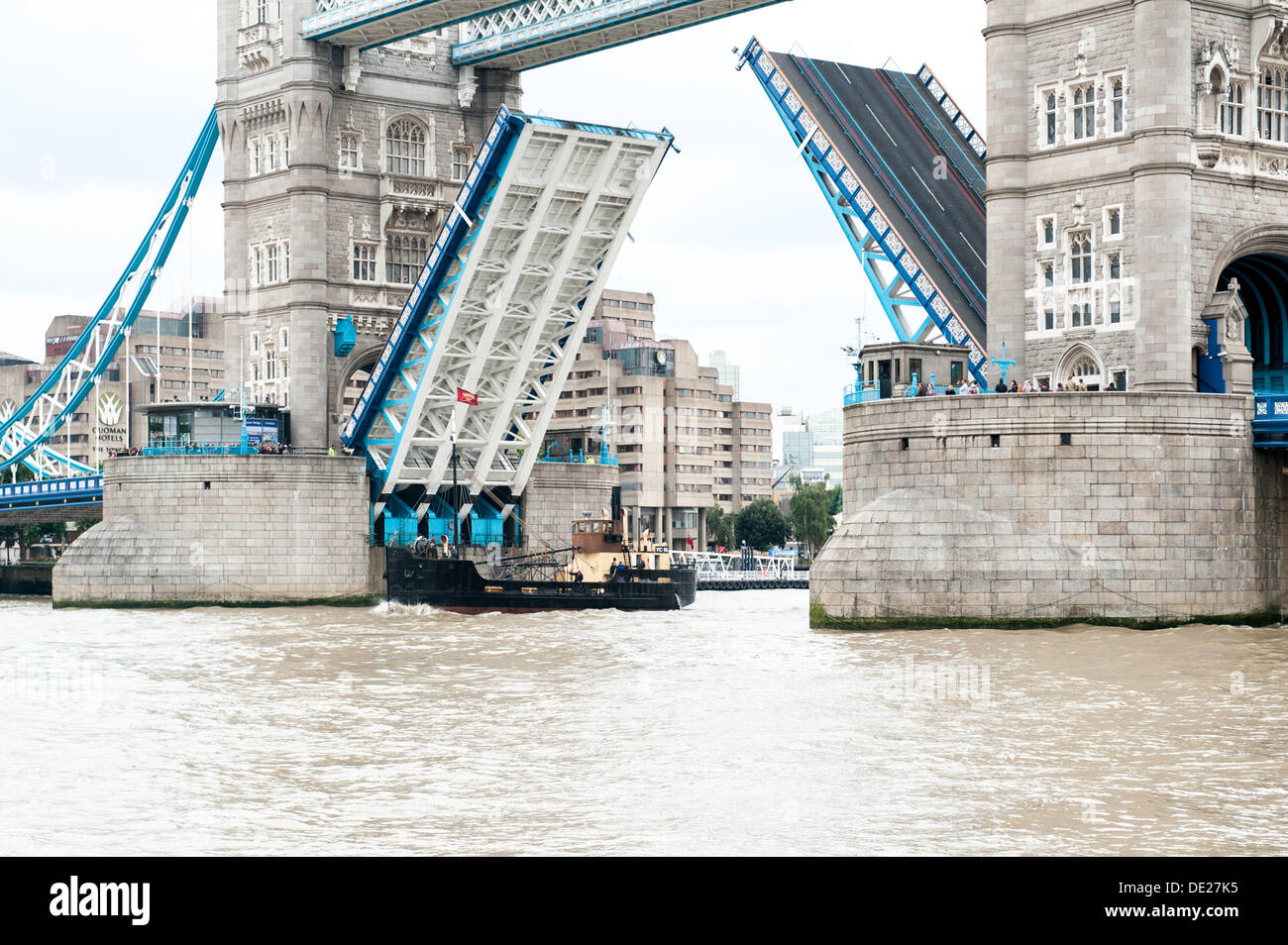 London, UK. 10th Sep, 2013. Tower Bridge, London. The bridge opens as ...