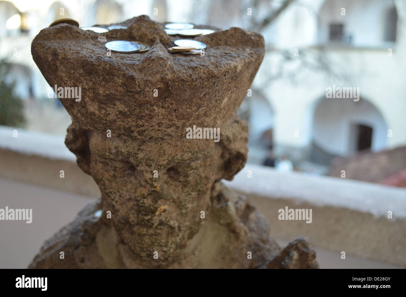 Some statue in Mukachevo castle Stock Photo - Alamy