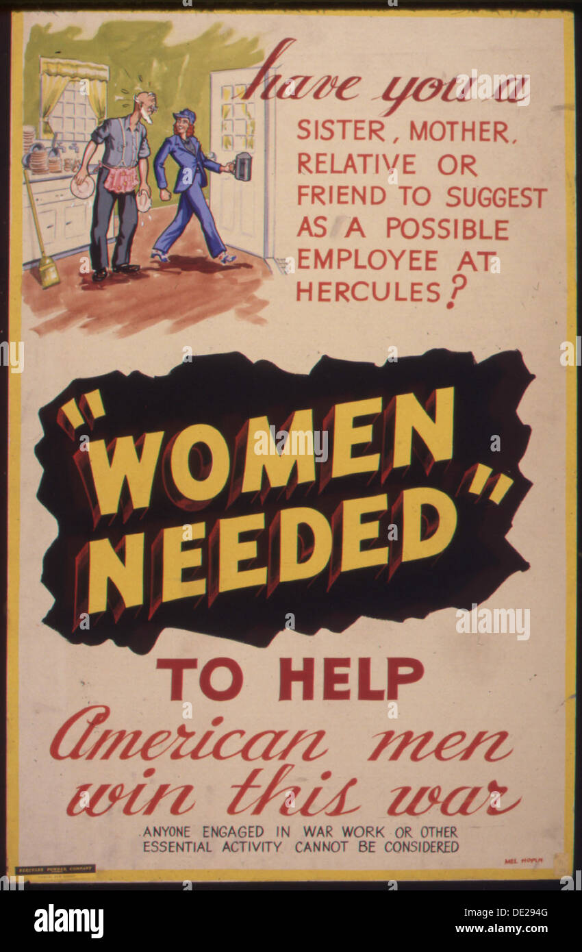 This World War II propaganda poster calls on women to join the ...
