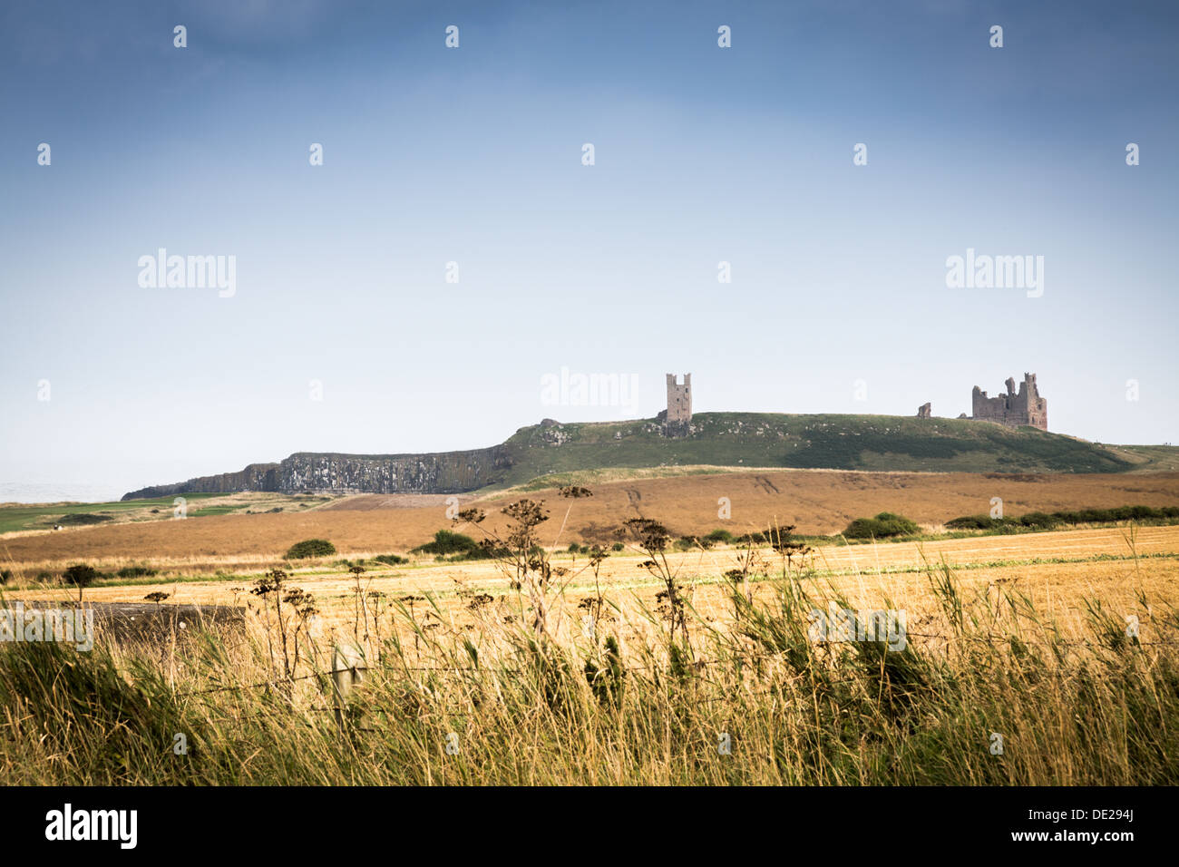 Dunstanburgh Castle, Craster, Northumberland, England, UK, GB Stock ...