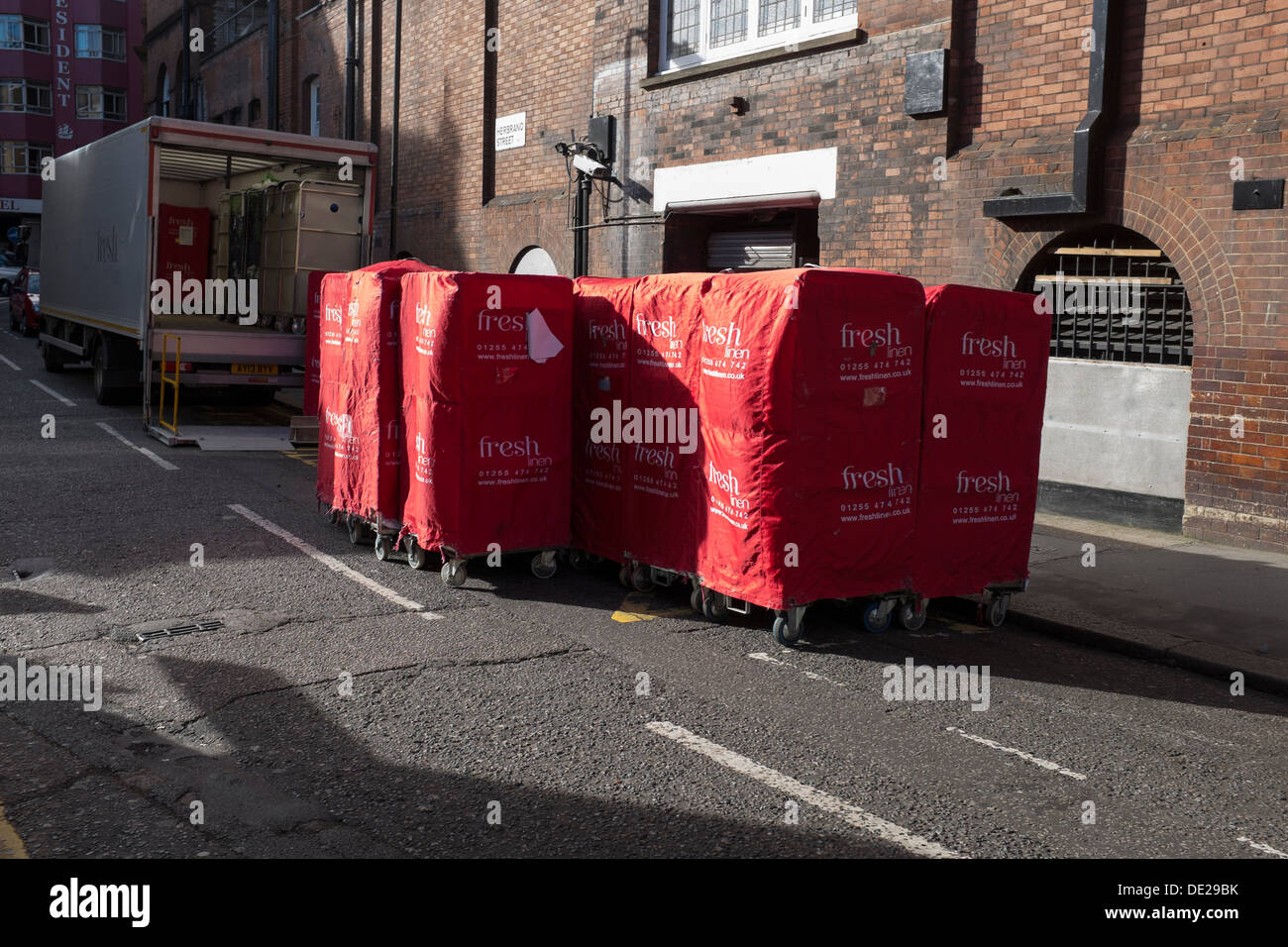 Hotel Linen Delivery Stock Photo - Alamy
