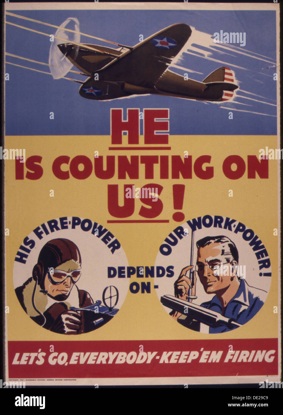 This propaganda poster from World War II calls for the unity of workers ...