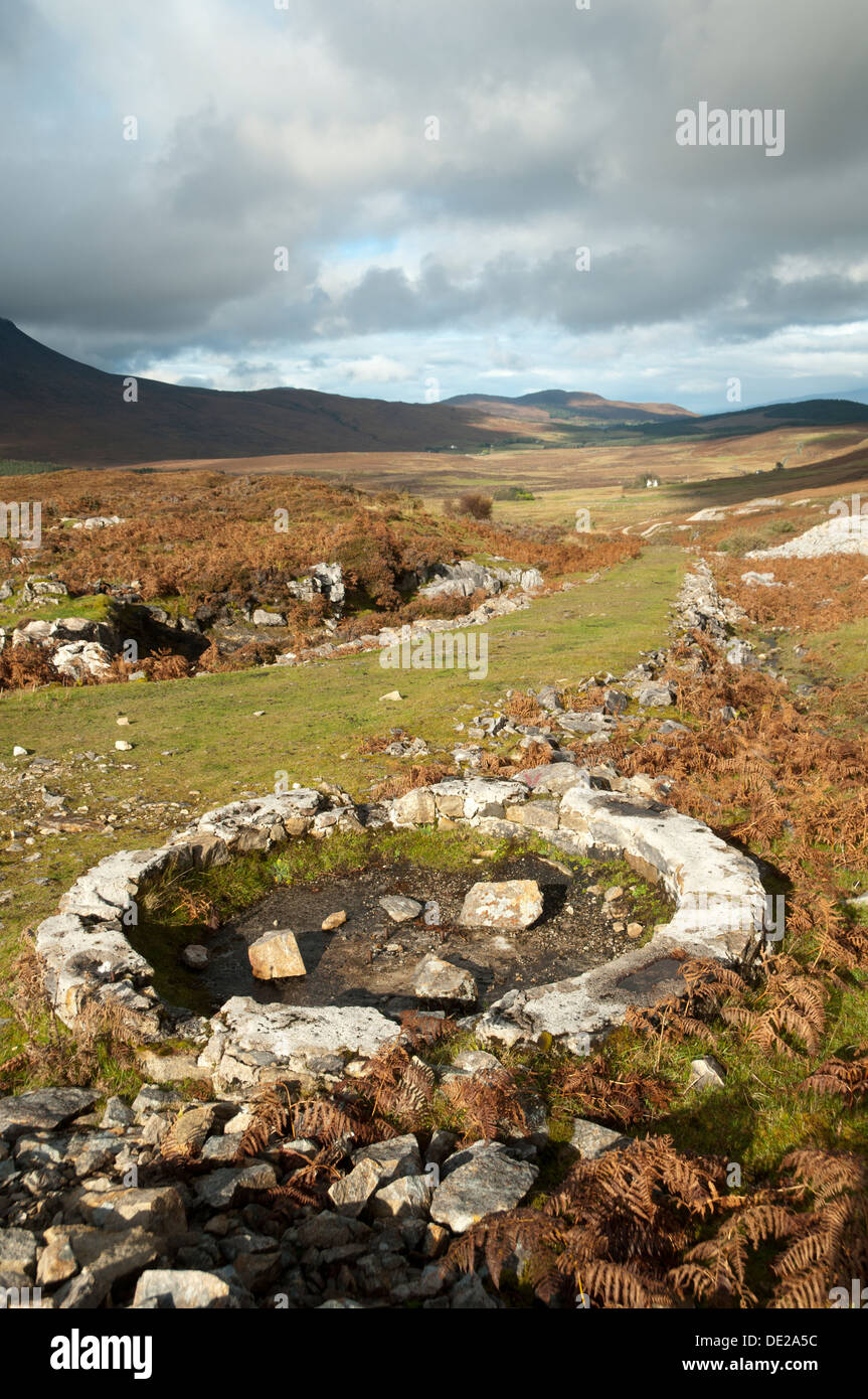 Remains of the winding wheel at an old quarry on the Marble Trail ...
