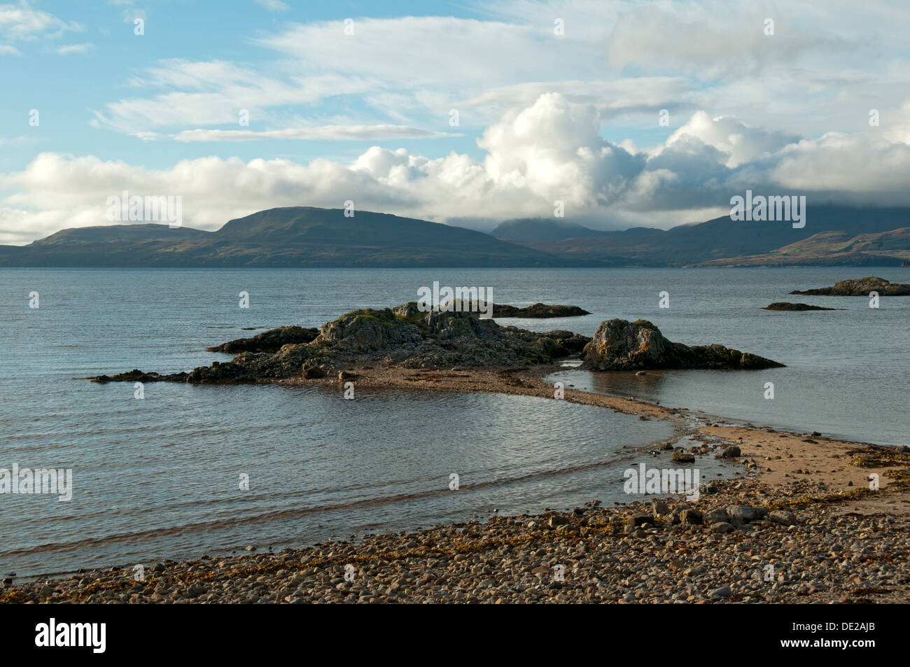 The Strathaird peninsula from Ord on the west coast of Sleat, Isle of ...