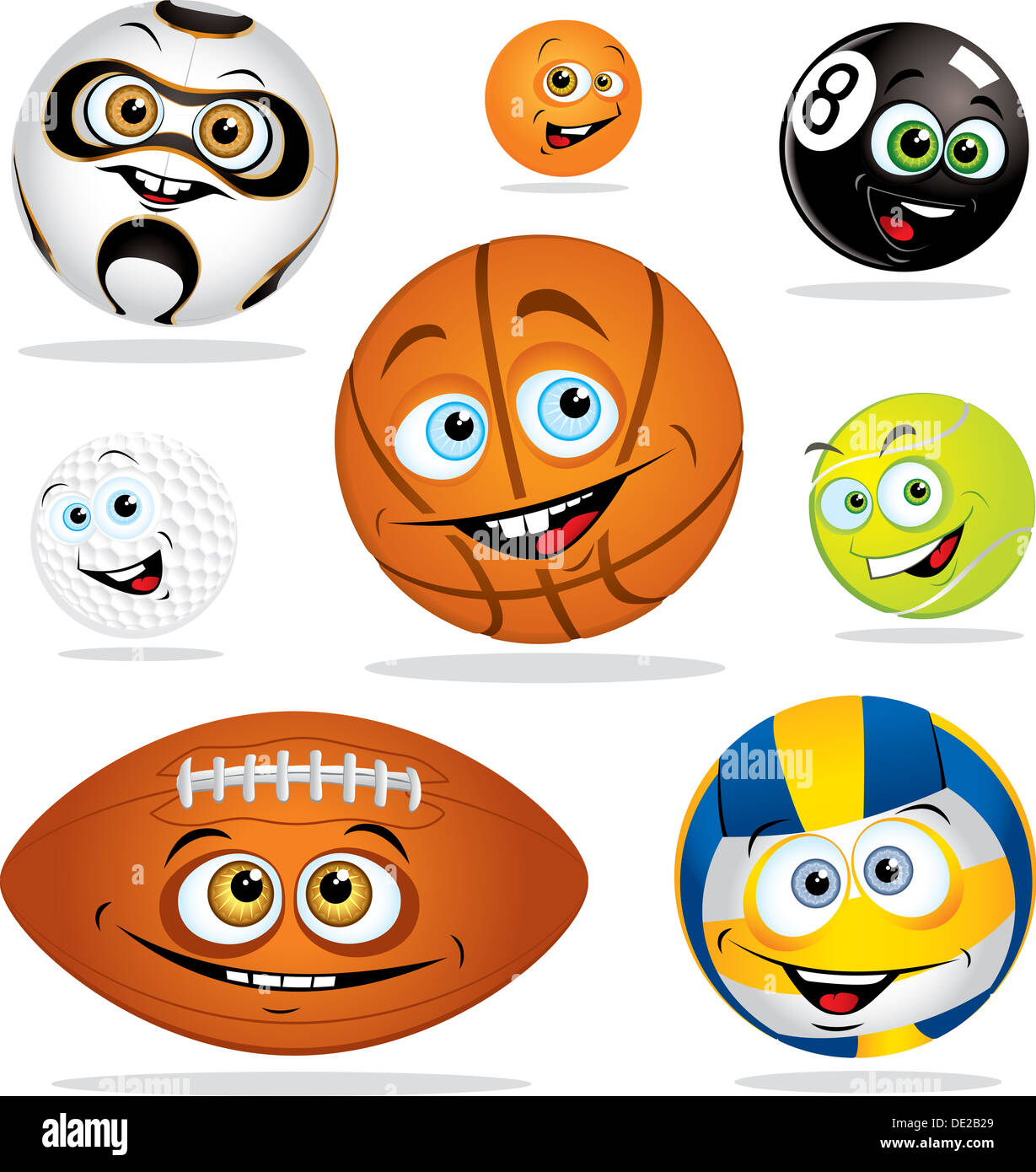 Cartoon drawing balls hi-res stock photography and images - Alamy