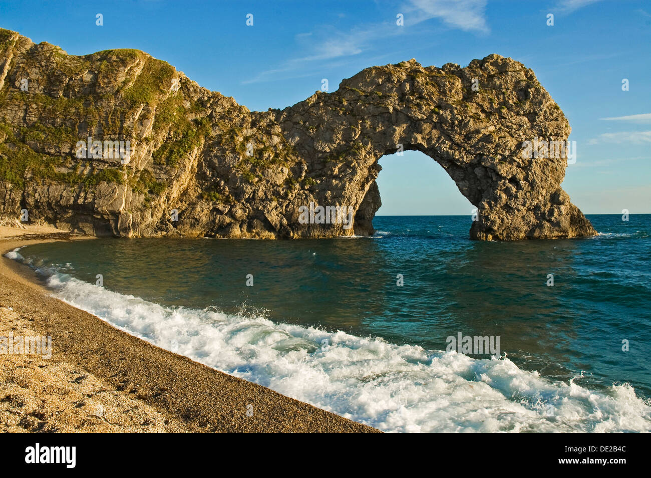 Durdle Door limestone arch, Dorset, South England, England Stock Photo ...