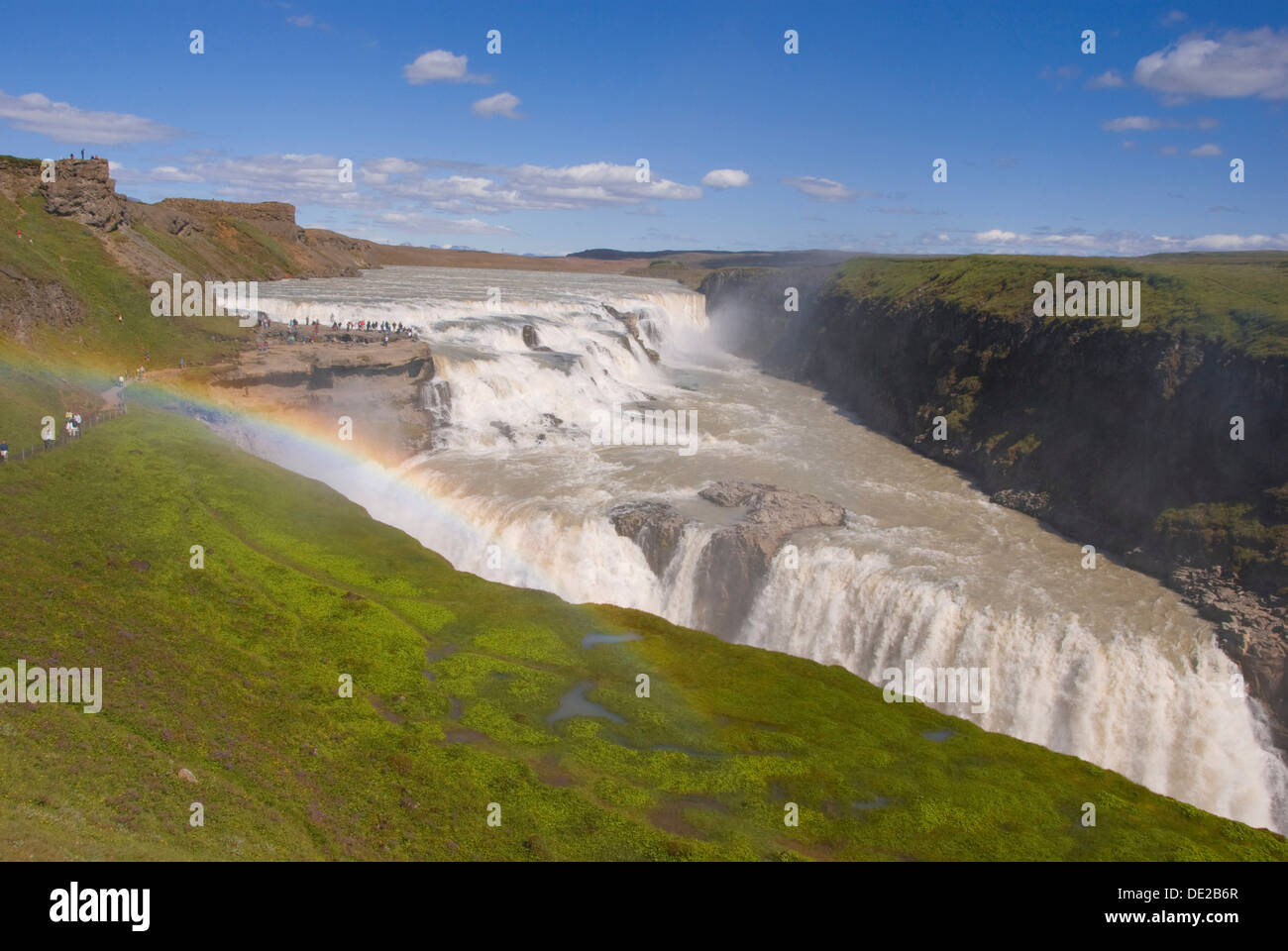 Panorama of gullfoss waterfall hi-res stock photography and images - Alamy