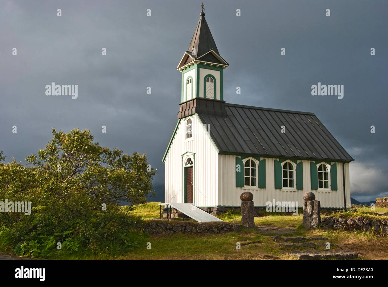 Old village church pingvellir hi-res stock photography and images - Alamy