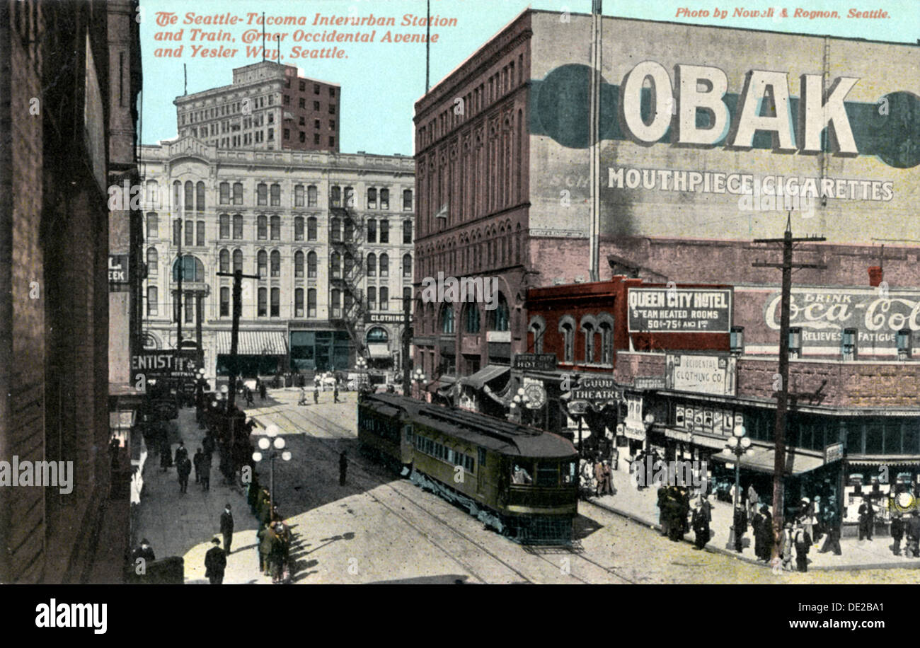 Seattle-Tacoma Interurban Station, Seattle, Washington, USA, 1911 ...