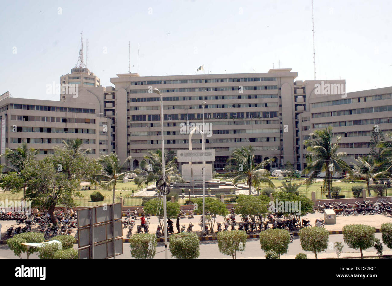 A full frame view of KMC Head Office at Civic Center after KESC ...