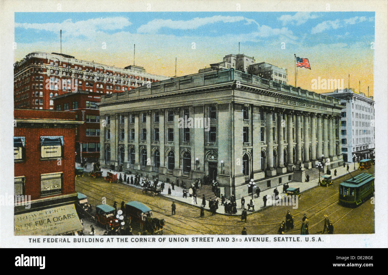 The Federal Building, Seattle, Washington, USA, 1916. Artist: Unknown ...