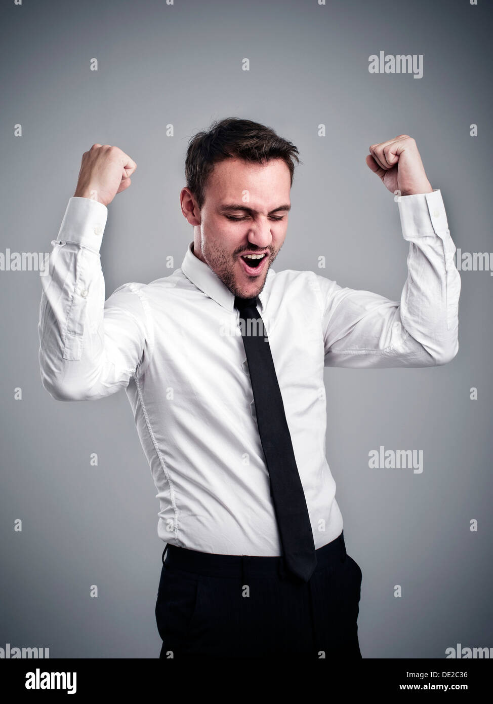 Victory pose hi-res stock photography and images - Alamy
