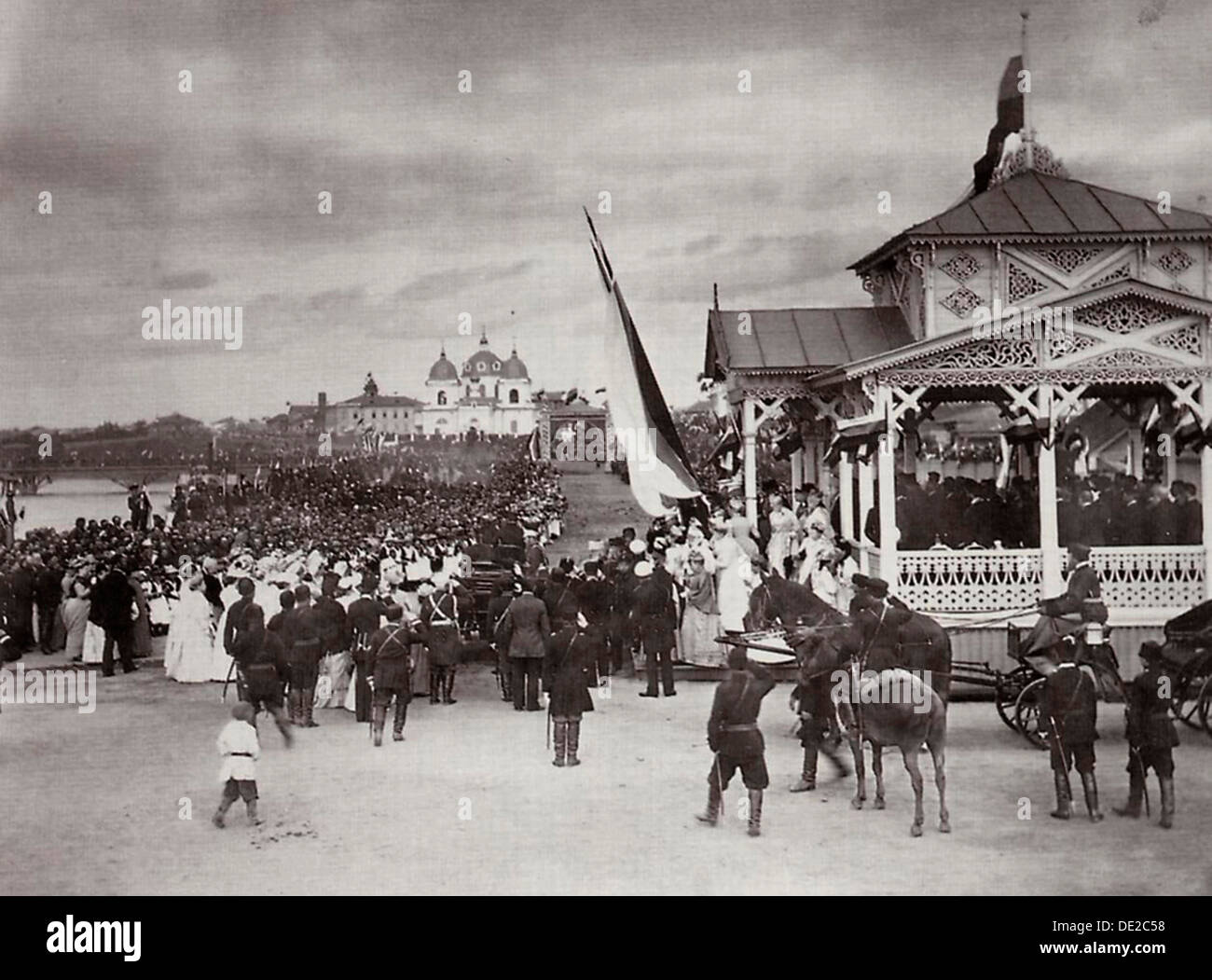 Tsarevich Nicholas of Russia at Novocherkassk, Russia, 1891. Artist ...