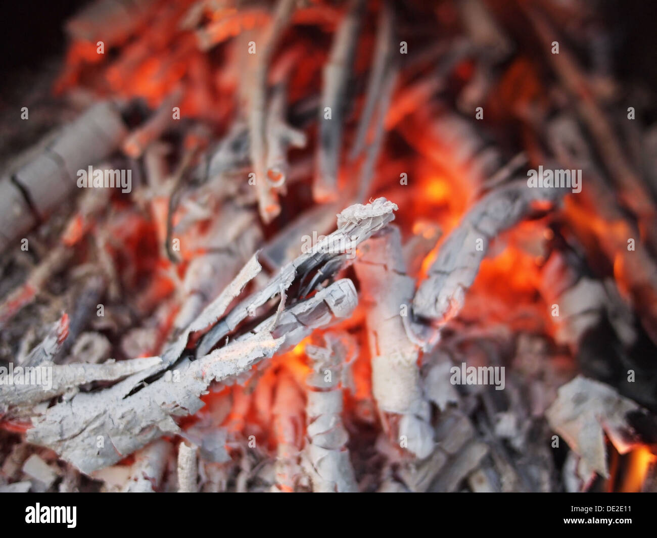 coals in the fire Stock Photo - Alamy