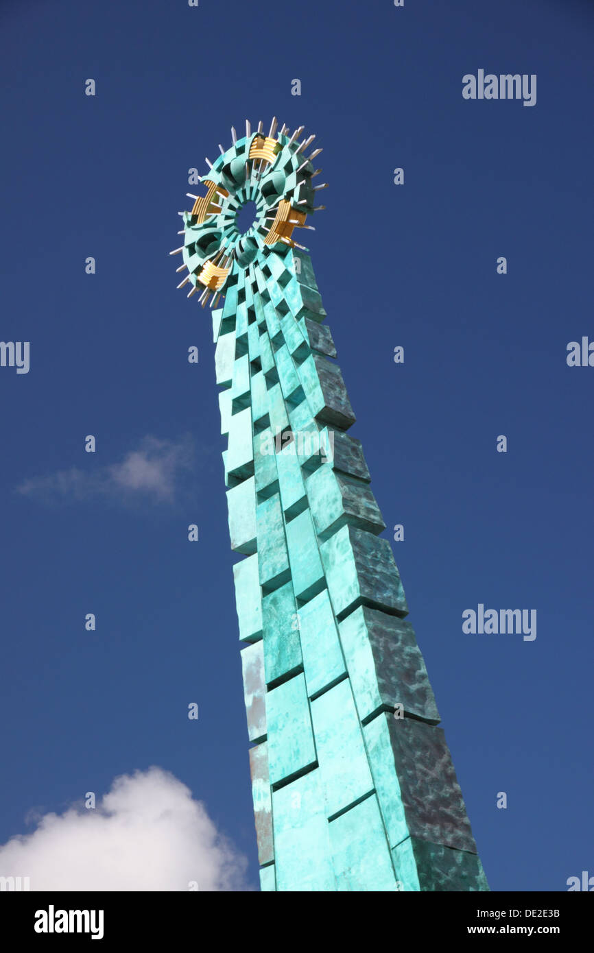 New Celtic Cross at Saltash, Cornwall Stock Photo - Alamy