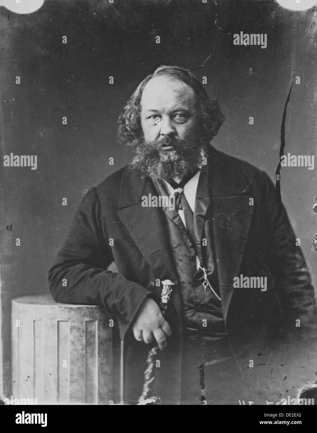Mikhail Bakunin, Russian revolutionary and theorist of anarchism, c1863 ...