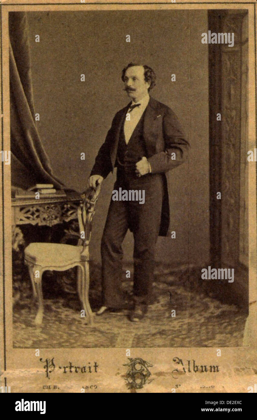 Marius Petipa, Russian ballet dancer and choreographer, c1855. Artist ...