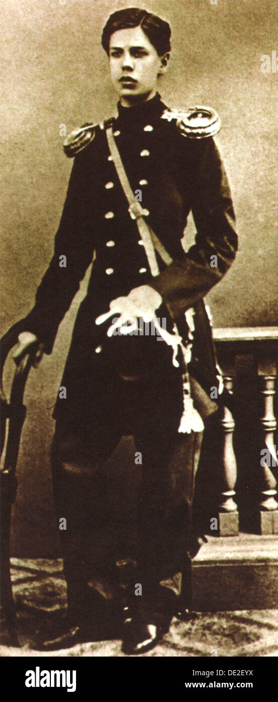 Modest Mussorgsky, Russian composer, as a young man, late 1850s. Artist ...