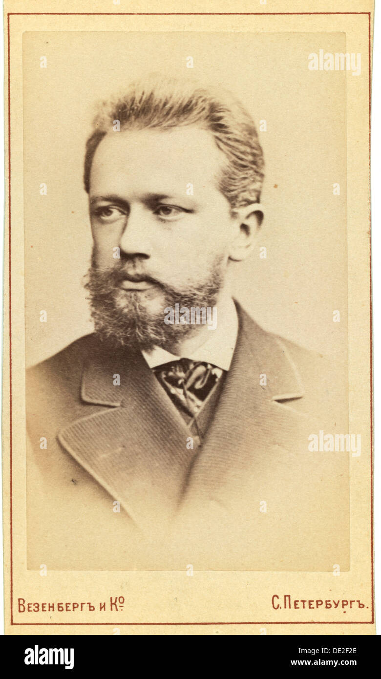 Pyotr Tchaikovsky, Russian composer, 19th century. Artist: Wesenberg ...