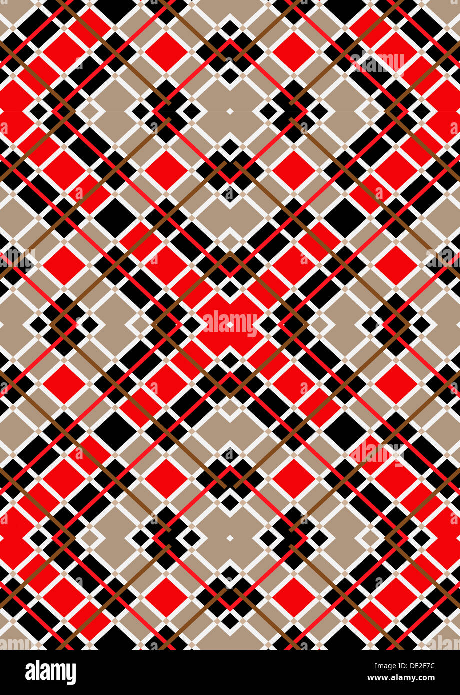 Red checkered background with orange and purple squares Stock Photo - Alamy