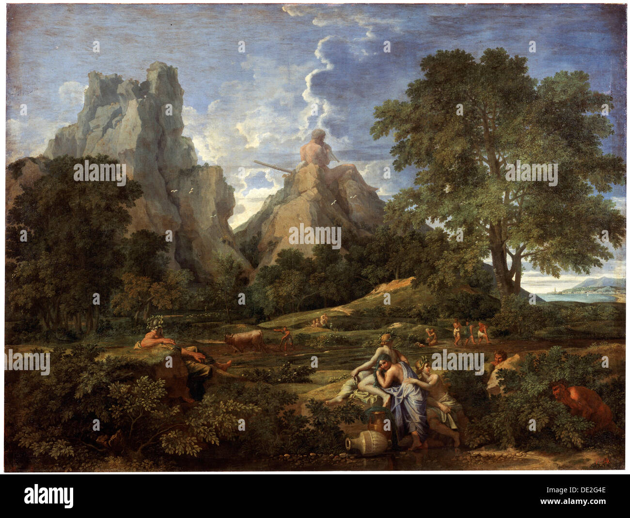 'Landscape with Polyphemus', 1649. Artist: Nicolas Poussin Stock Photo ...