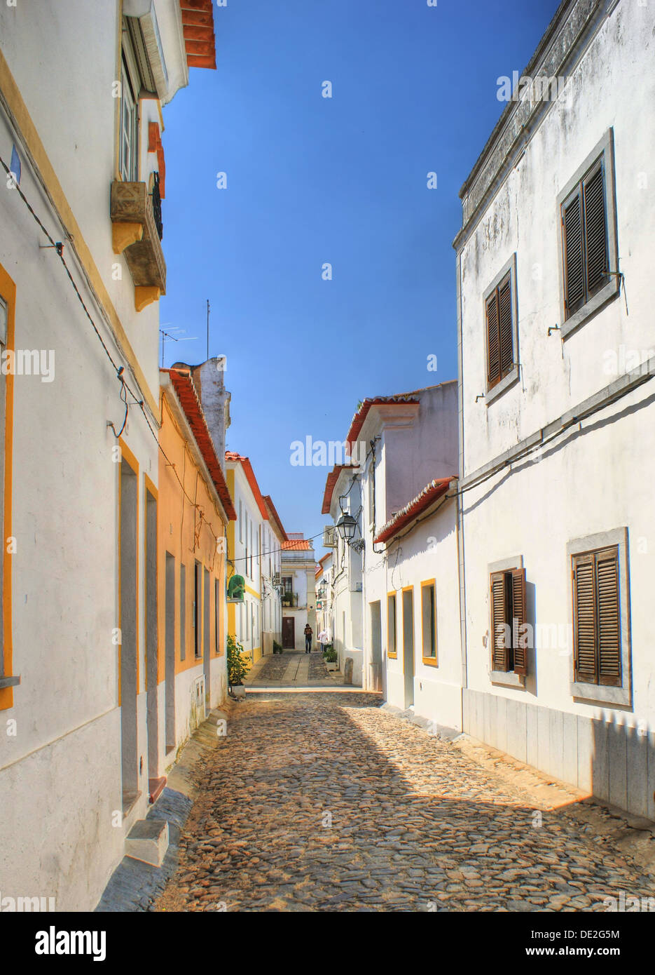 Streets of Moura village, Portugal Stock Photo - Alamy