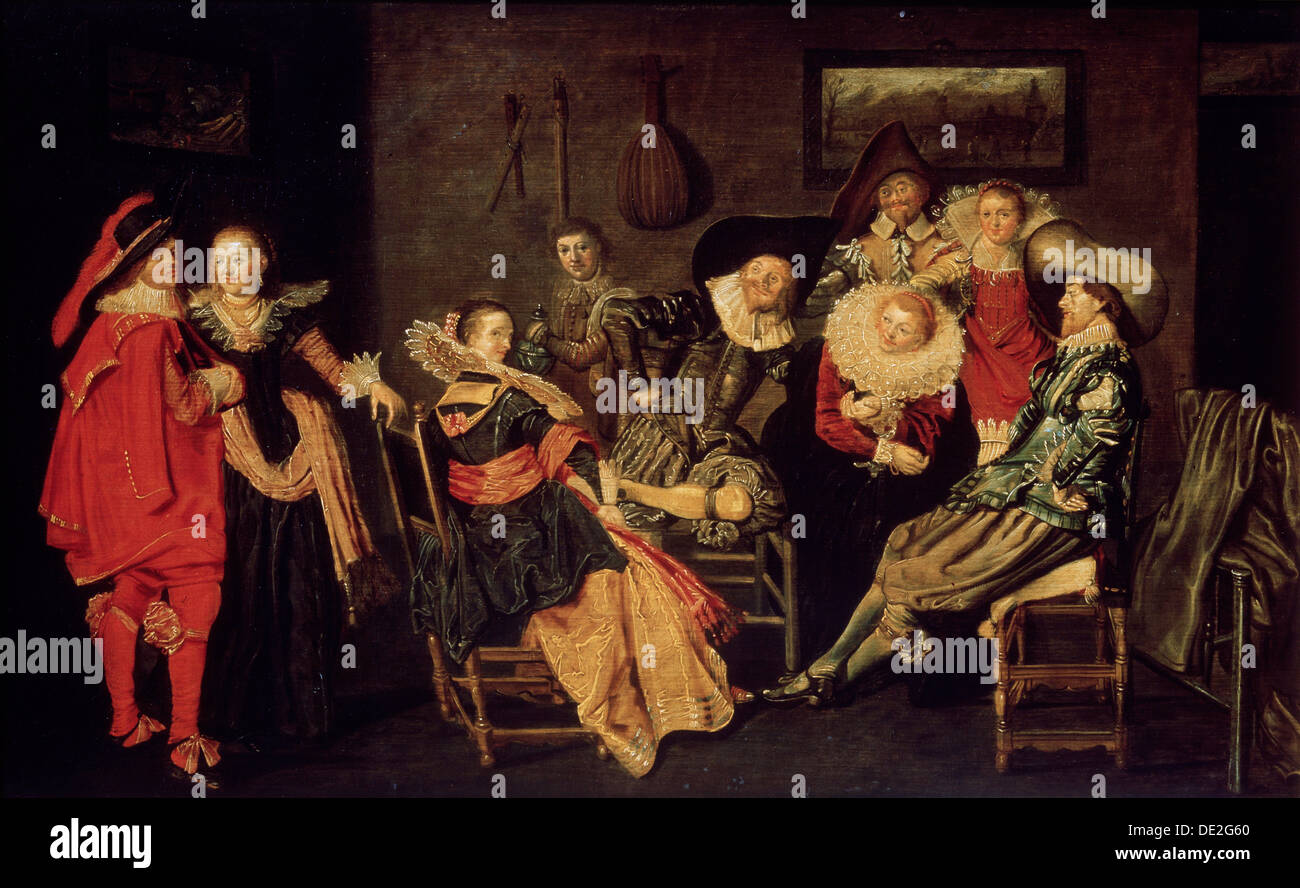 'The Merry Company', 17th century. Artist: Dirck Hals Stock Photo - Alamy