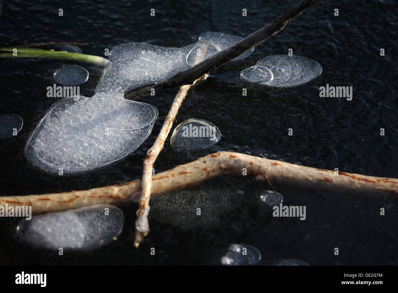 Frozen ice surface, shapes and structures Stock Photo - Alamy