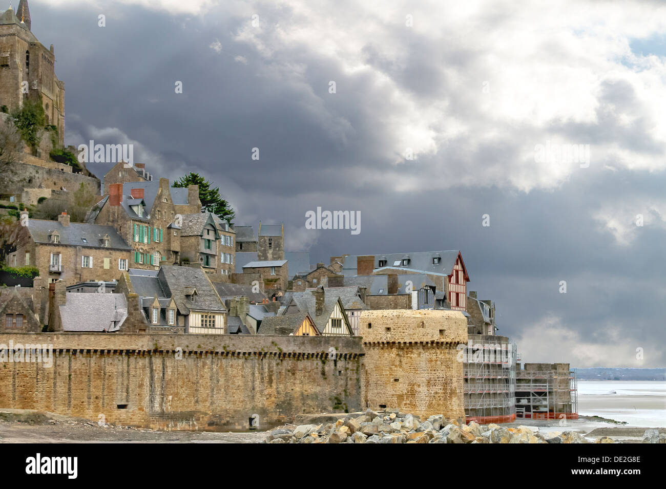 Abbey of Mont Saint Michel. Normandy, France Stock Photo - Alamy