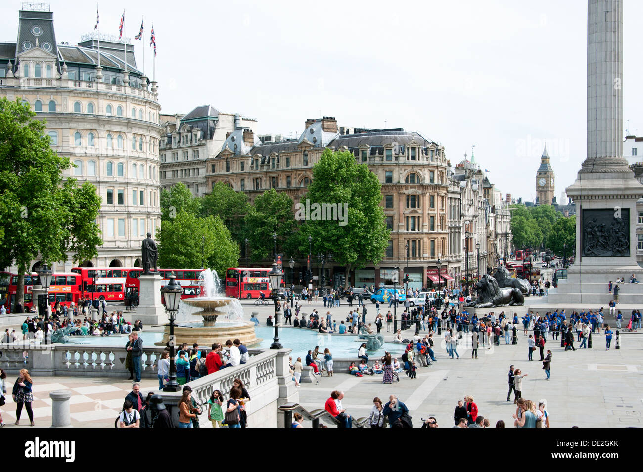 Big Ben, Trafalgar Square Stock Photo - Alamy