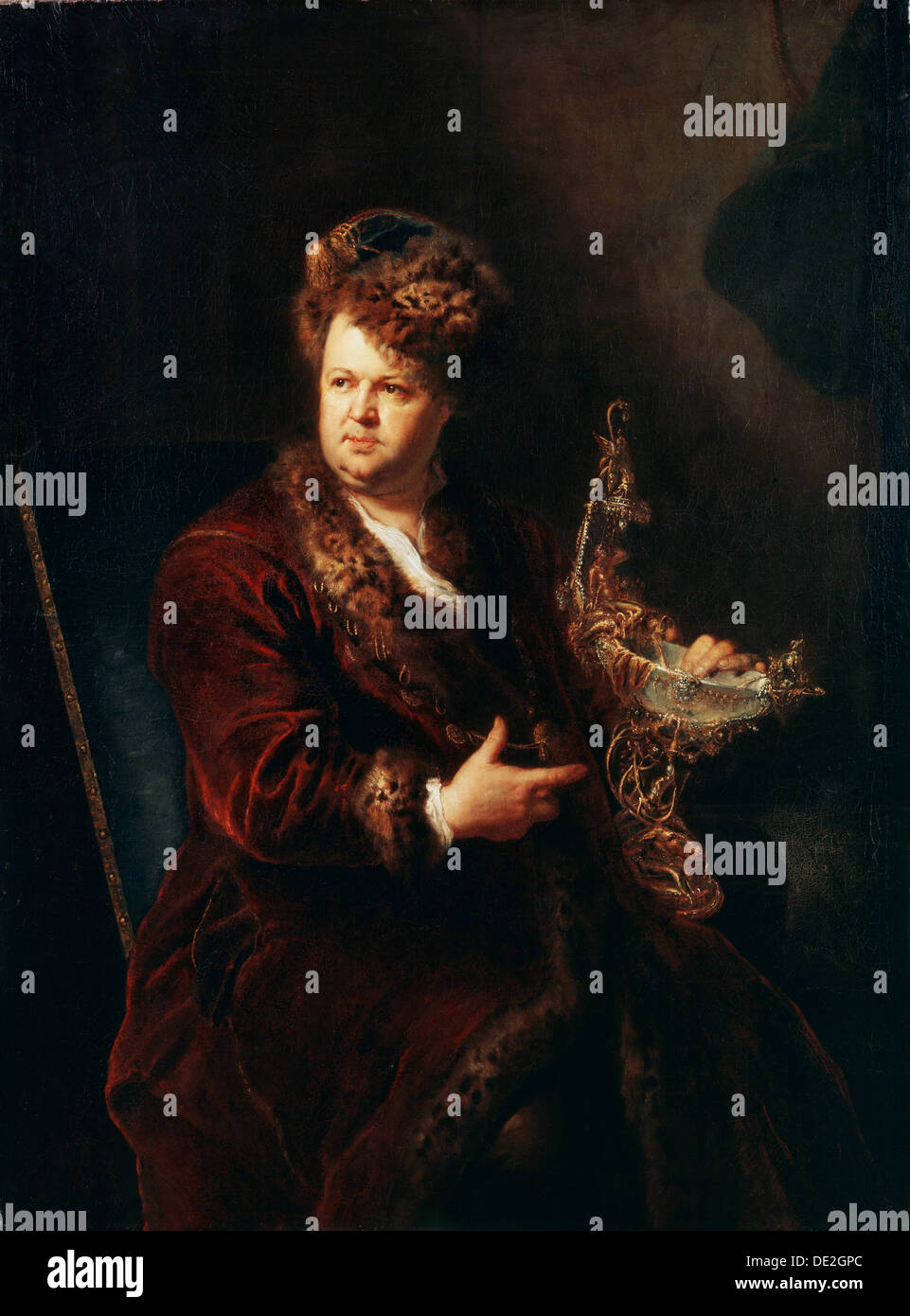'Portrait of the Jeweller Johann Melchior Dinglinger', c1721. Artist ...