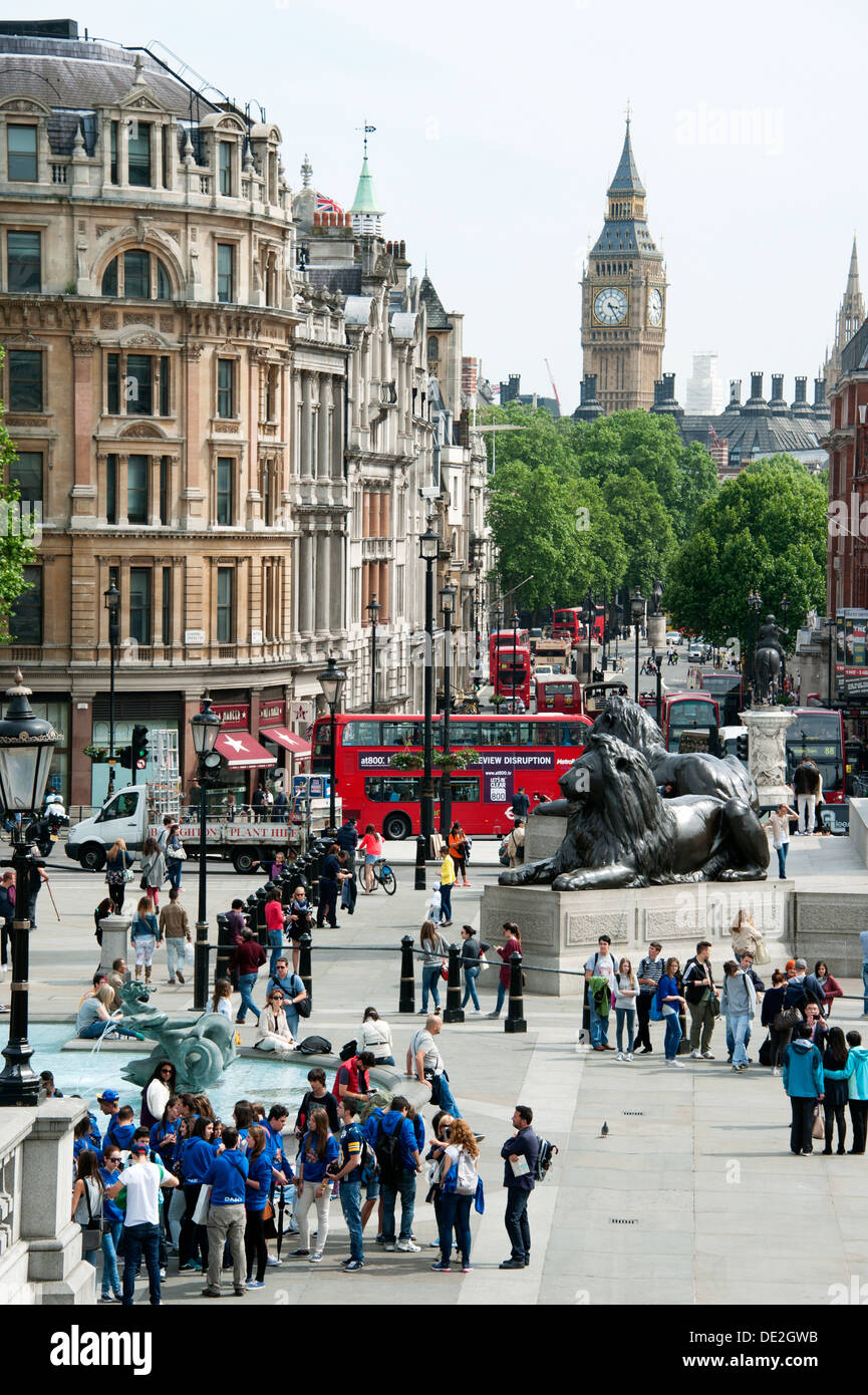 Big Ben, Trafalgar Square Stock Photo - Alamy